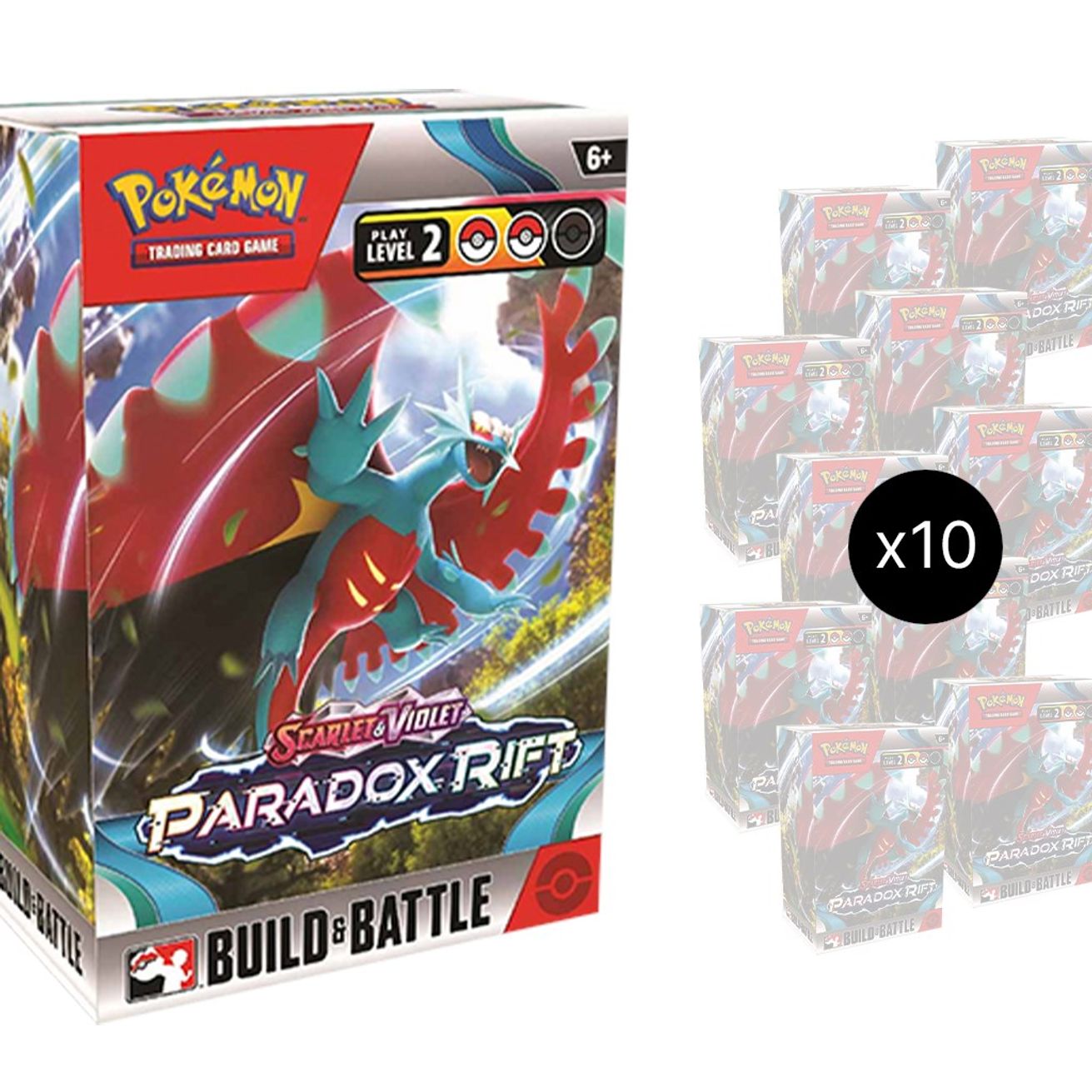 Paradox Rift Build & Battle Box Display - SV04: Paradox Rift - Pokemon
