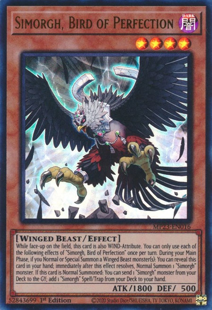 Simorgh, Bird of Perfection - 25th Anniversary Tin: Dueling Heroes Mega Pack - YuGiOh