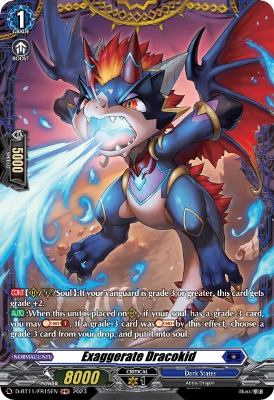 Exaggerate Dracokid (FR) - Clash of the Heroes - Cardfight Vanguard