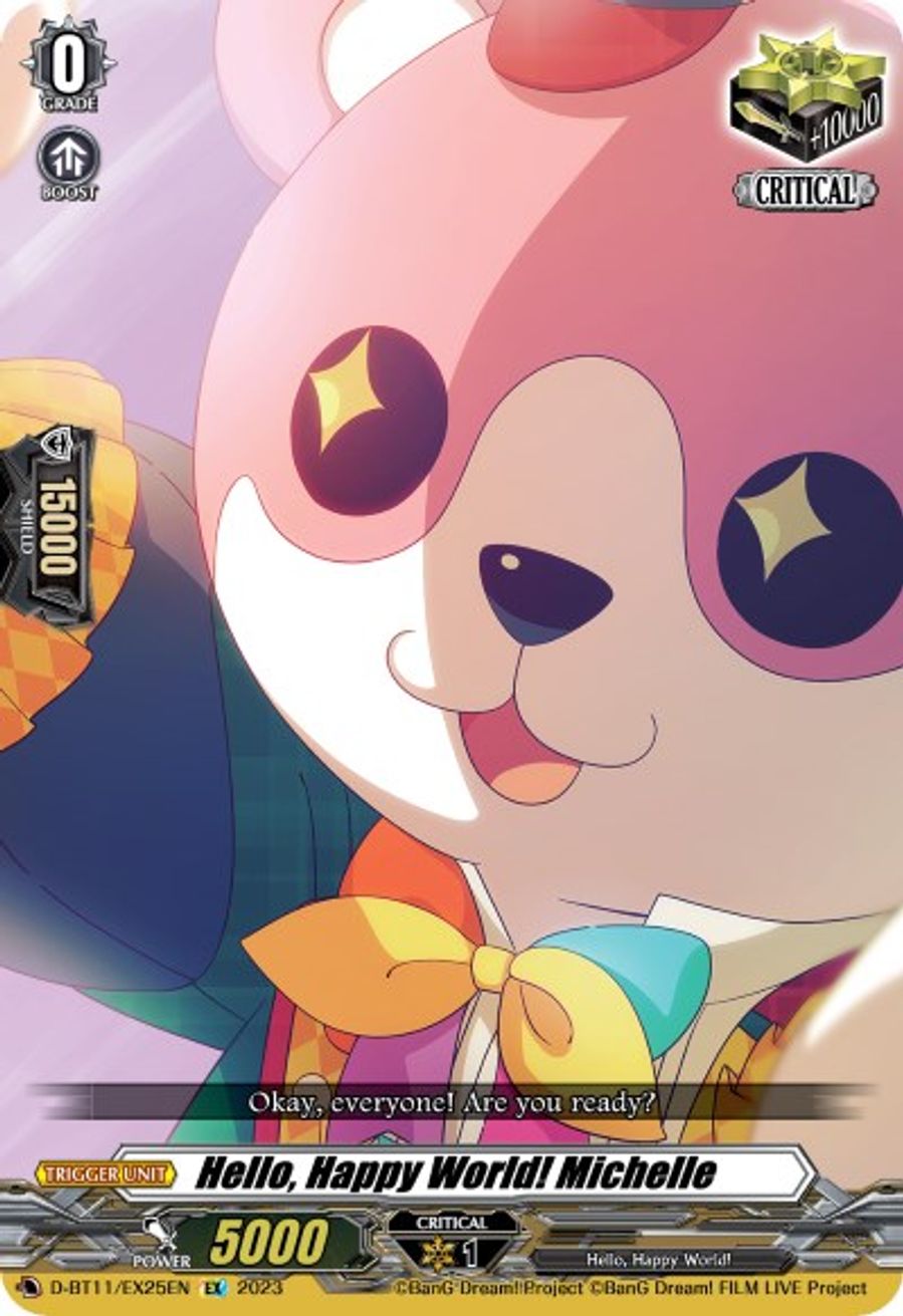 Hello, Happy World! Michelle - Clash of the Heroes - Cardfight Vanguard