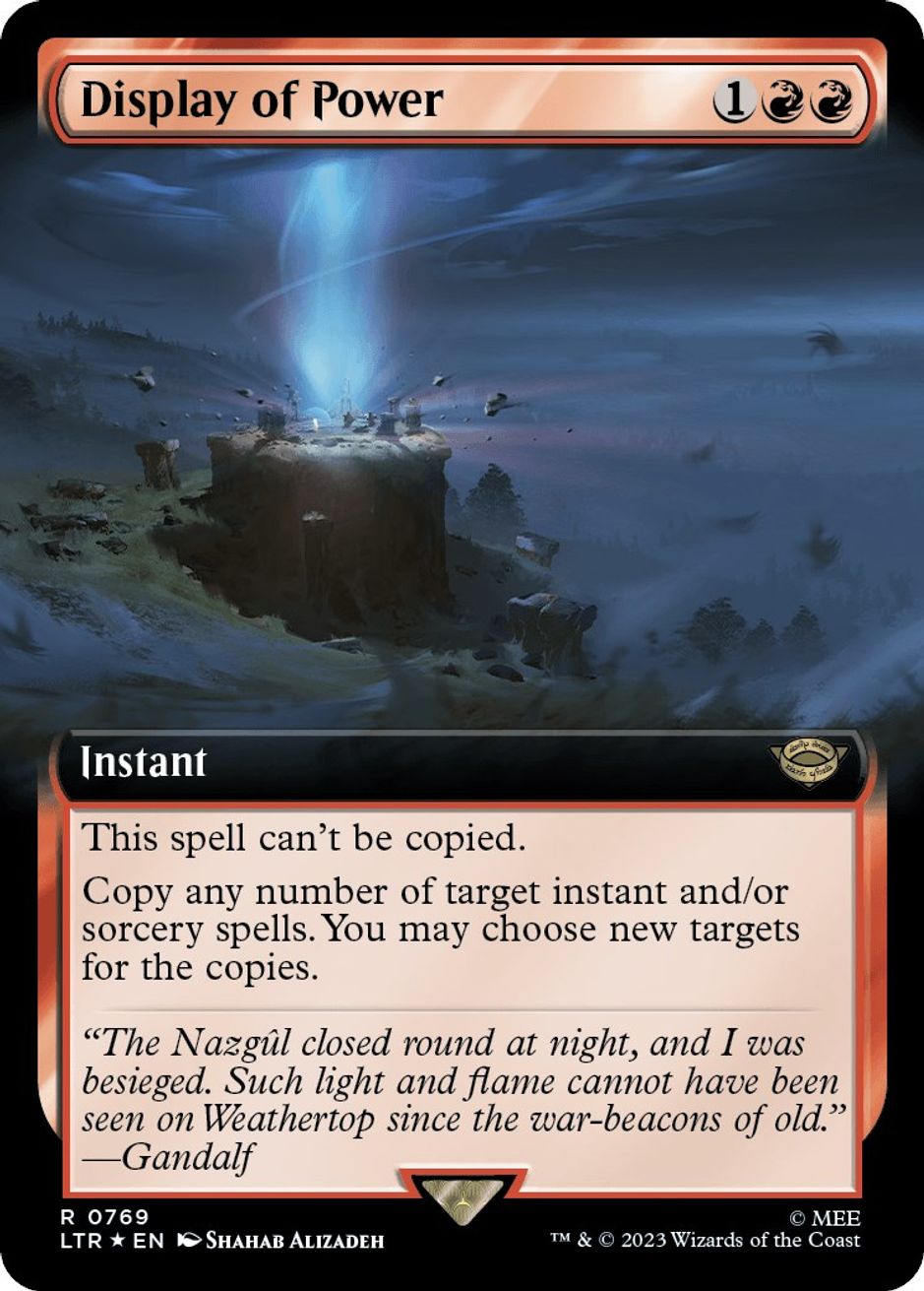 Display of Power (Extended Art) (Surge Foil) - Universes Beyond: The ...