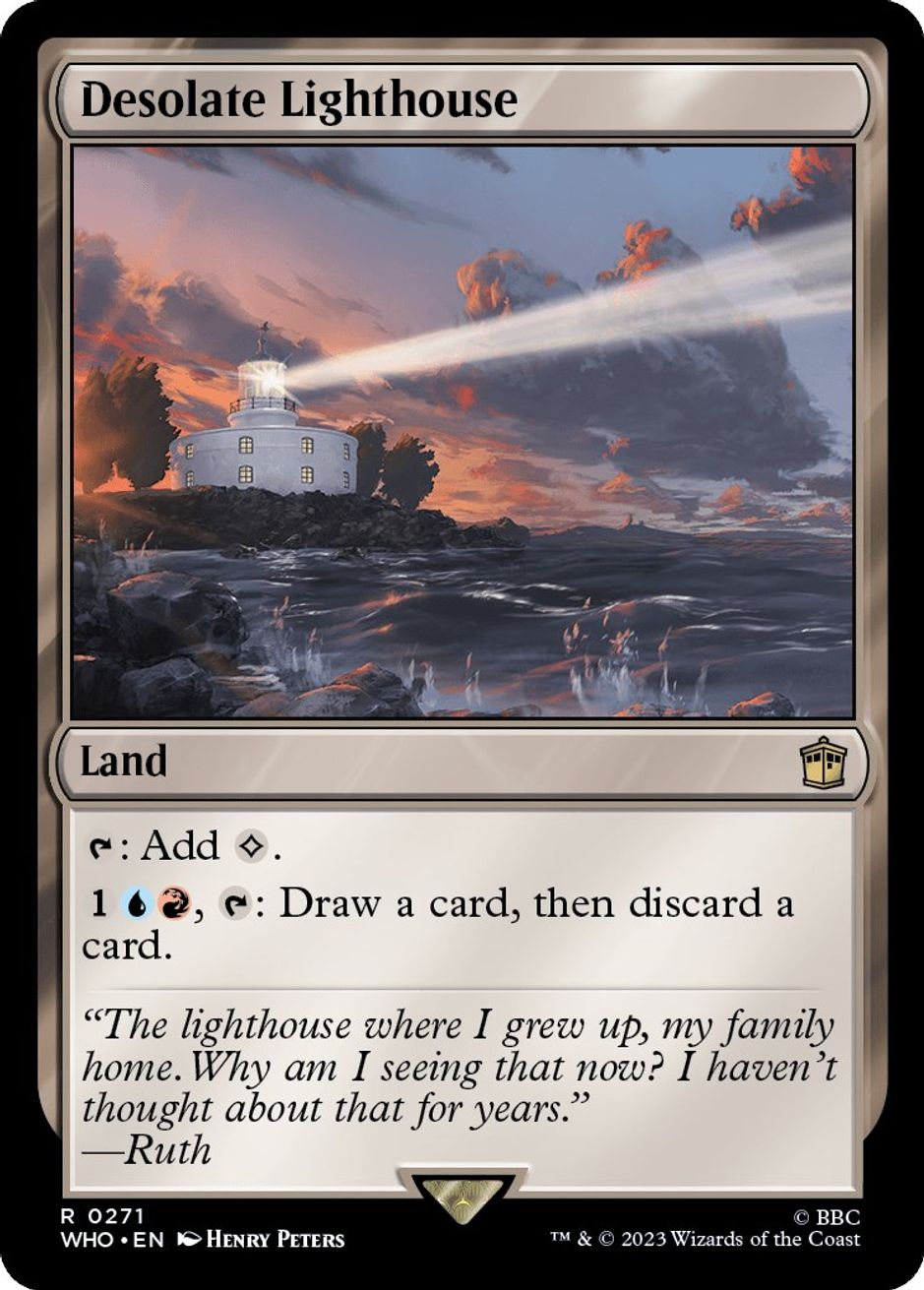 Desolate Lighthouse - Universes Beyond: Doctor Who - Magic: The Gathering