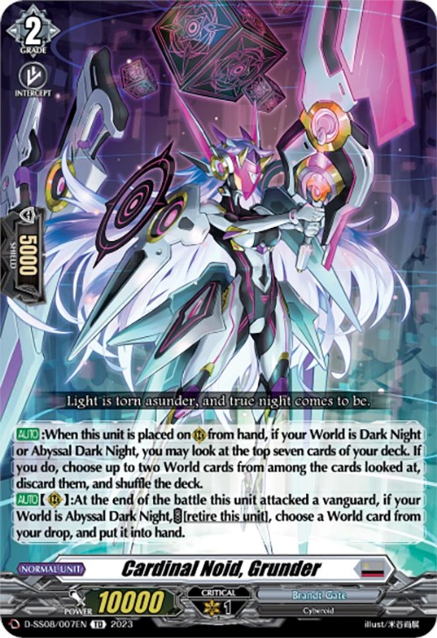 Caradinal Noid, Grunder - D-SS08: Stand Up Deckset "Orfist" - Cardfight Vanguard