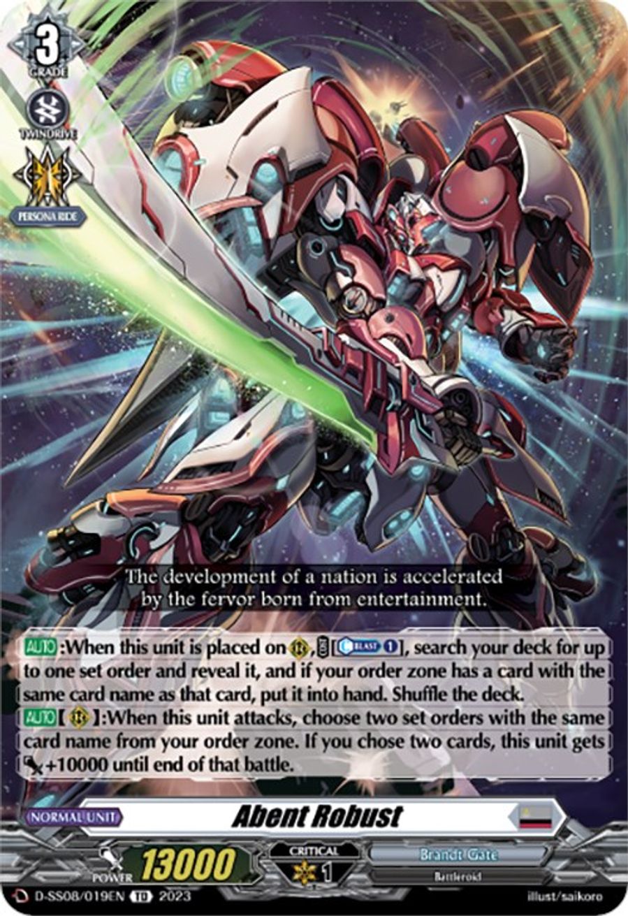 Abent Robust - D-SS08: Stand Up Deckset "Orfist" - Cardfight Vanguard