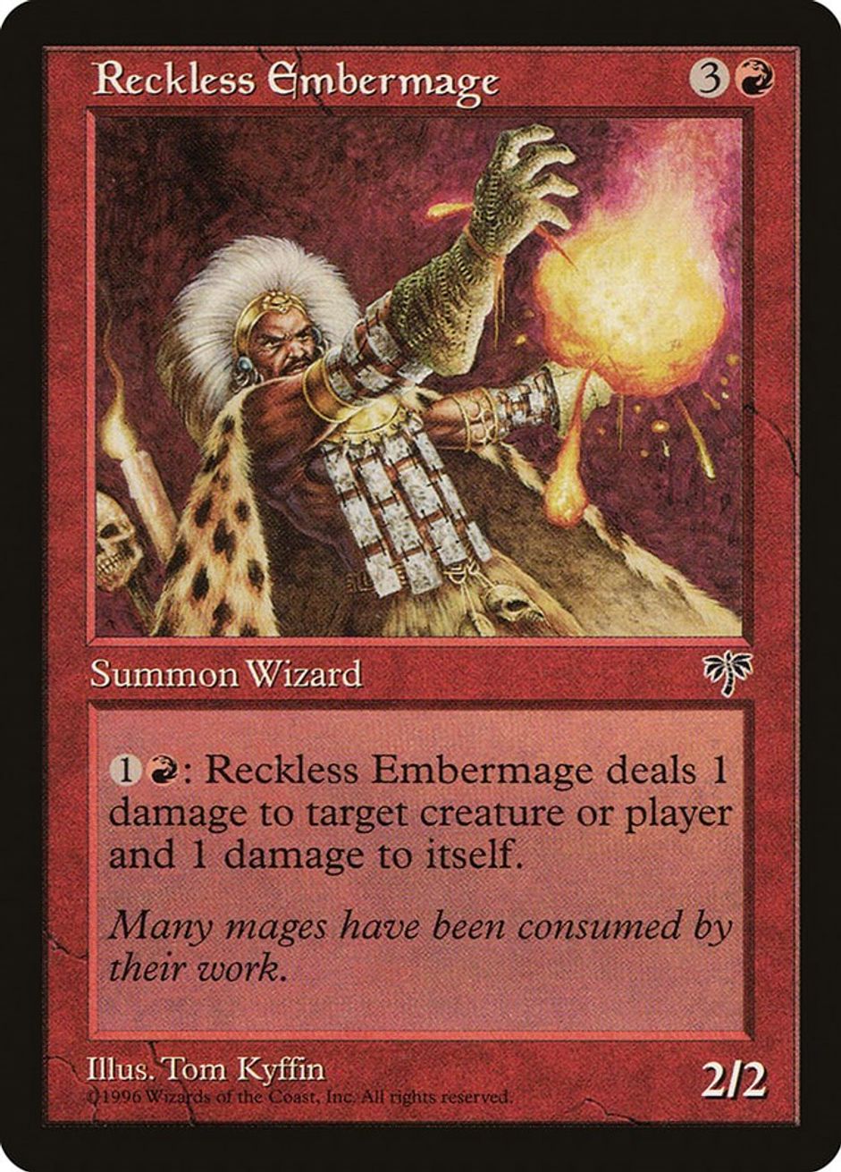 Reckless Embermage - Mirage - Magic: The Gathering