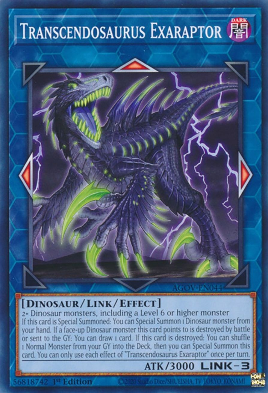 Transcendosaurus Exaraptor - Age of Overlord - YuGiOh