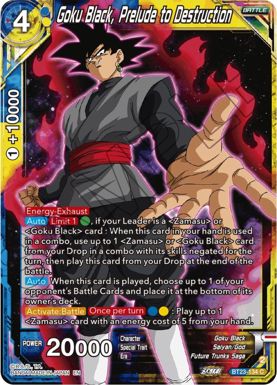 Goku Black, Prelude to Destruction - Perfect Combination - Dragon Ball ...