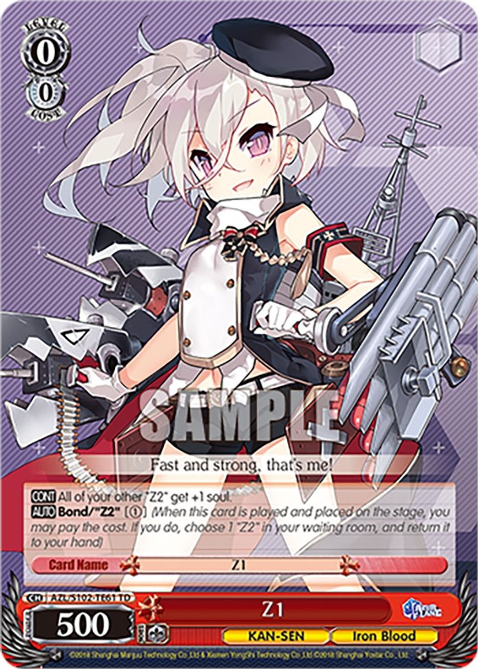 Z1 - Azur Lane - Weiss Schwarz