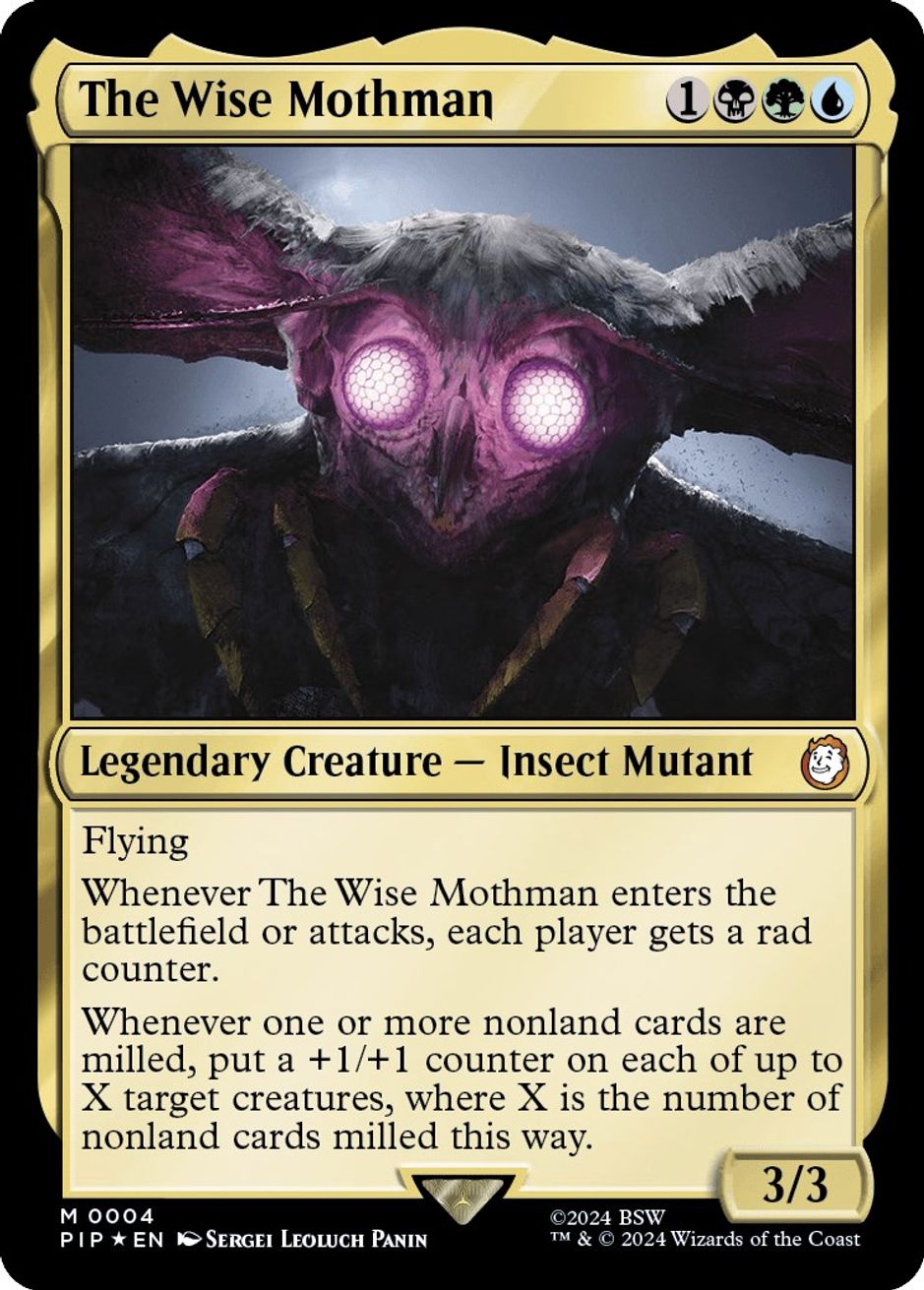 The Wise Mothman - Universes Beyond: Fallout - Magic: The Gathering