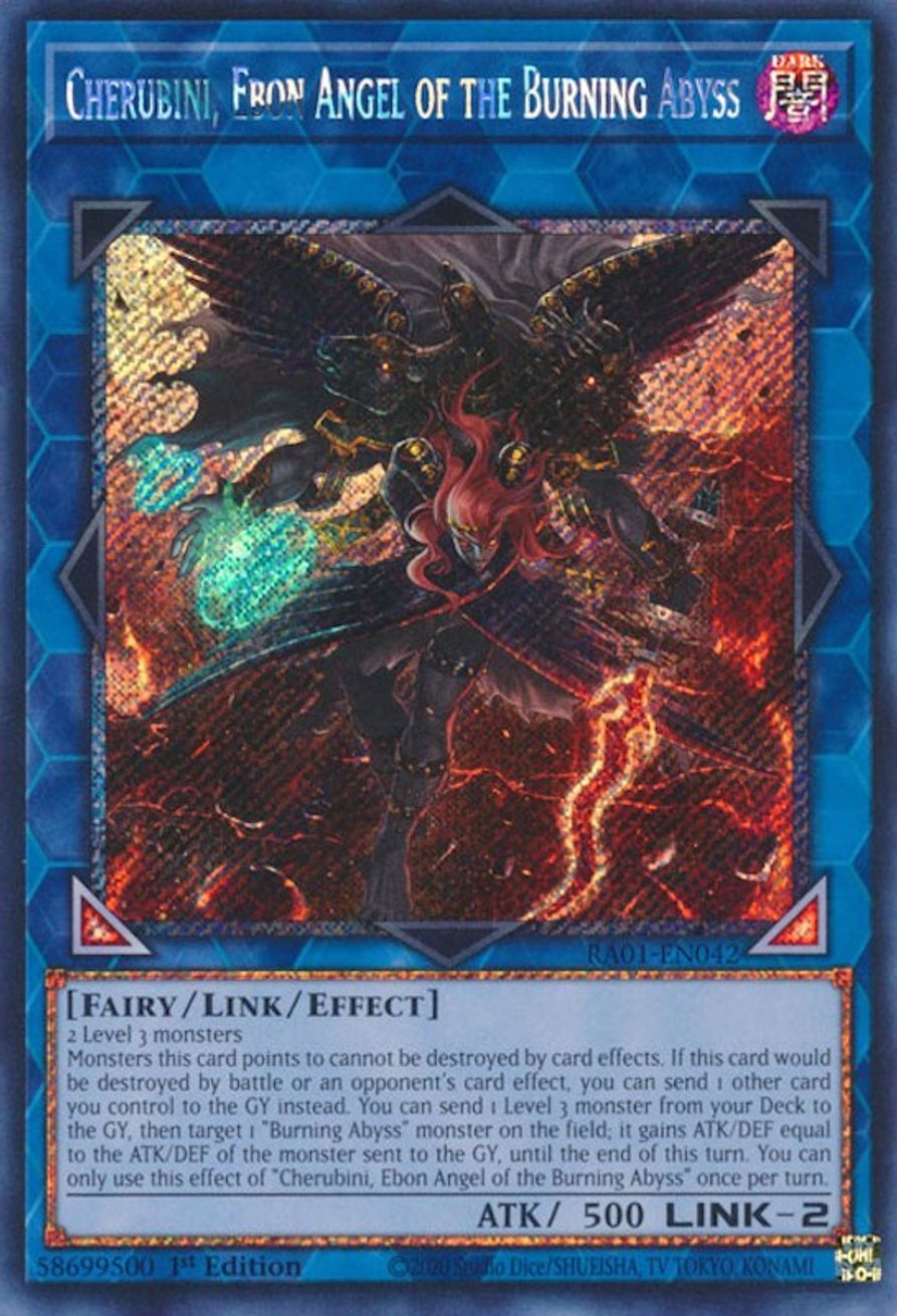 Cherubini, Ebon Angel of the Burning Abyss (Platinum Secret Rare ...