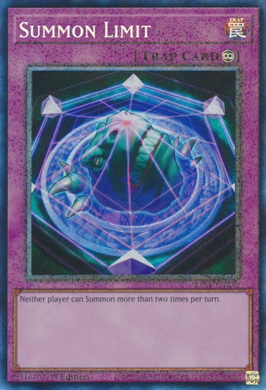 Summon Limit (PCR) - 25th Anniversary Rarity Collection - YuGiOh