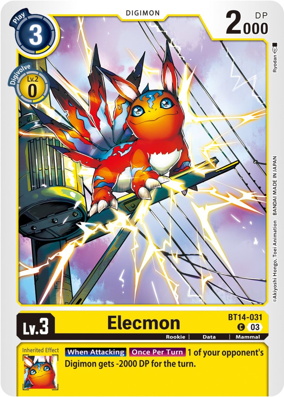 Elecmon - Blast Ace - Digimon Card Game