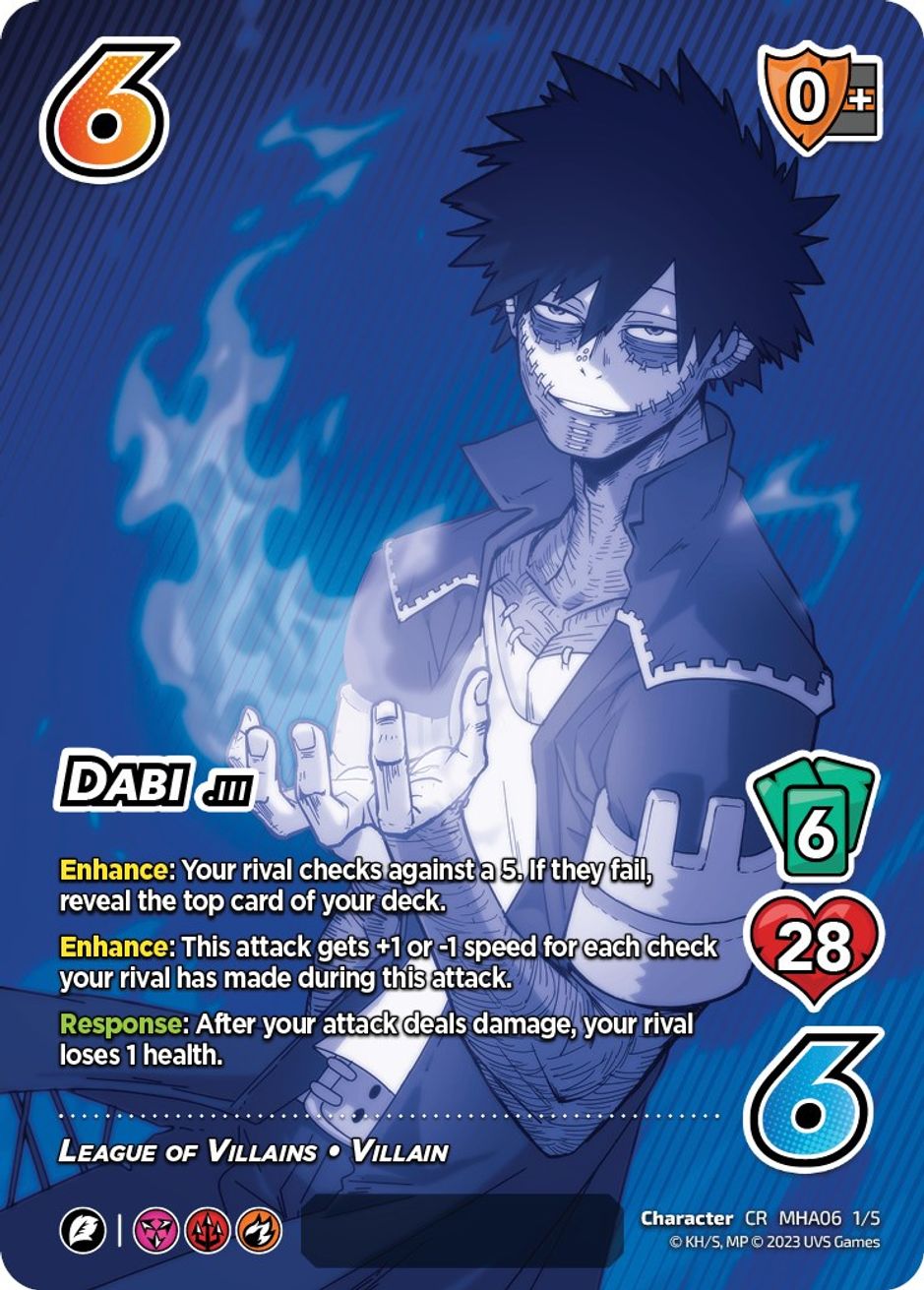 Dabi (Serial Numbered) - UniVersus: My Hero Academia: Jet Burn - UniVersus