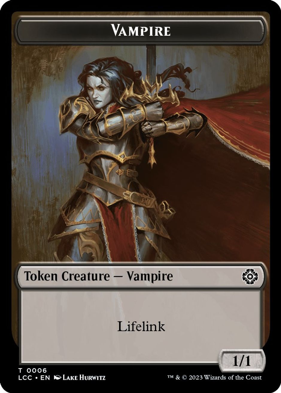 Vampire (0006) // Vampire Demon Double-Sided Token - Commander: The ...