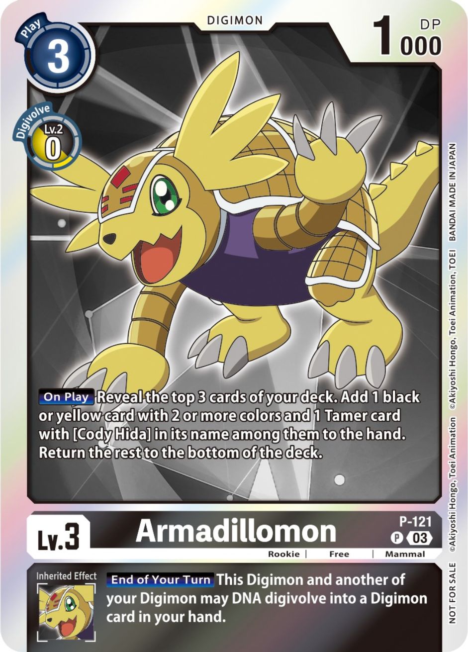 Armadillomon - P-121 (Tamer Party Pack -The Beginning- Ver. 2.0) - Digimon Promotion Cards ...