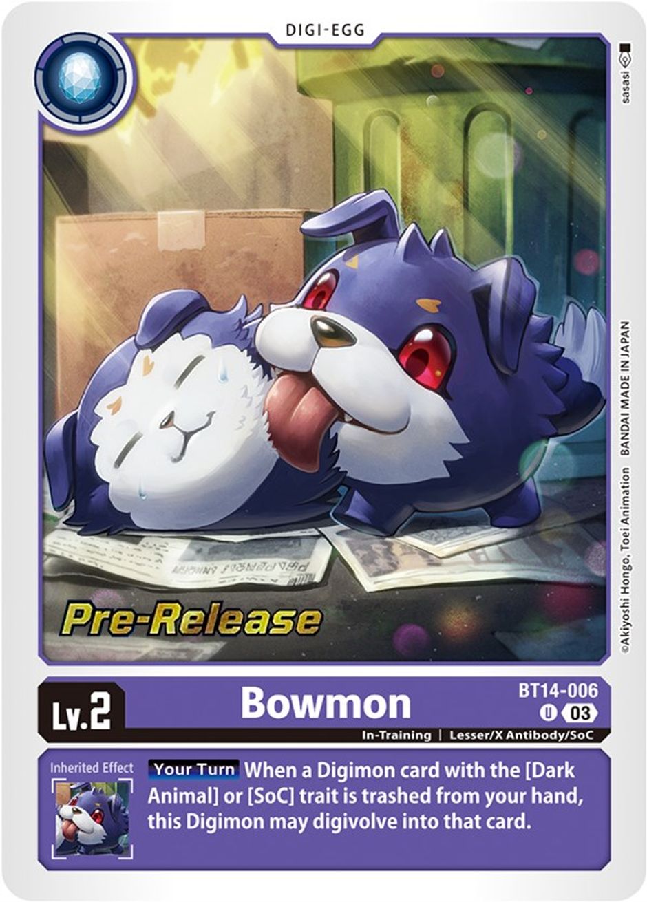 Bowmon - Blast Ace Pre-Release Cards - Digimon Card Game