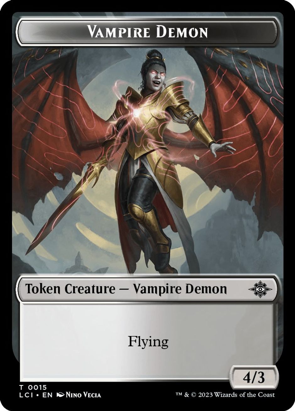Vampire Demon Token - The Lost Caverns of Ixalan - Magic: The Gathering