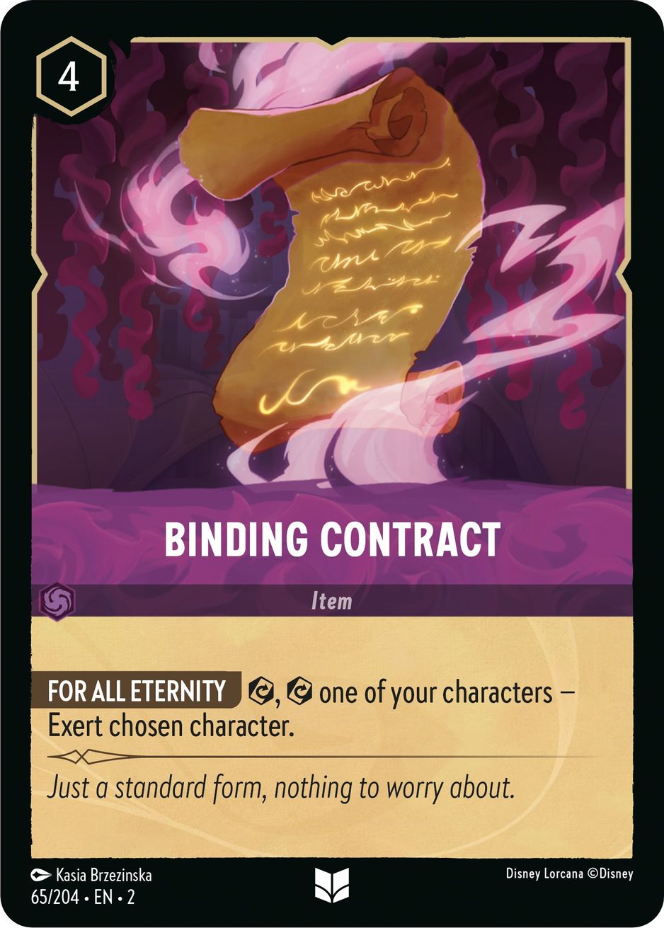 Binding Contract - Rise of the Floodborn - Disney Lorcana