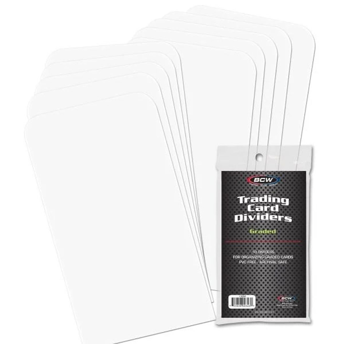 Card Dividers Standard Graded - White (10-Pack) - BCW Card Dividers ...