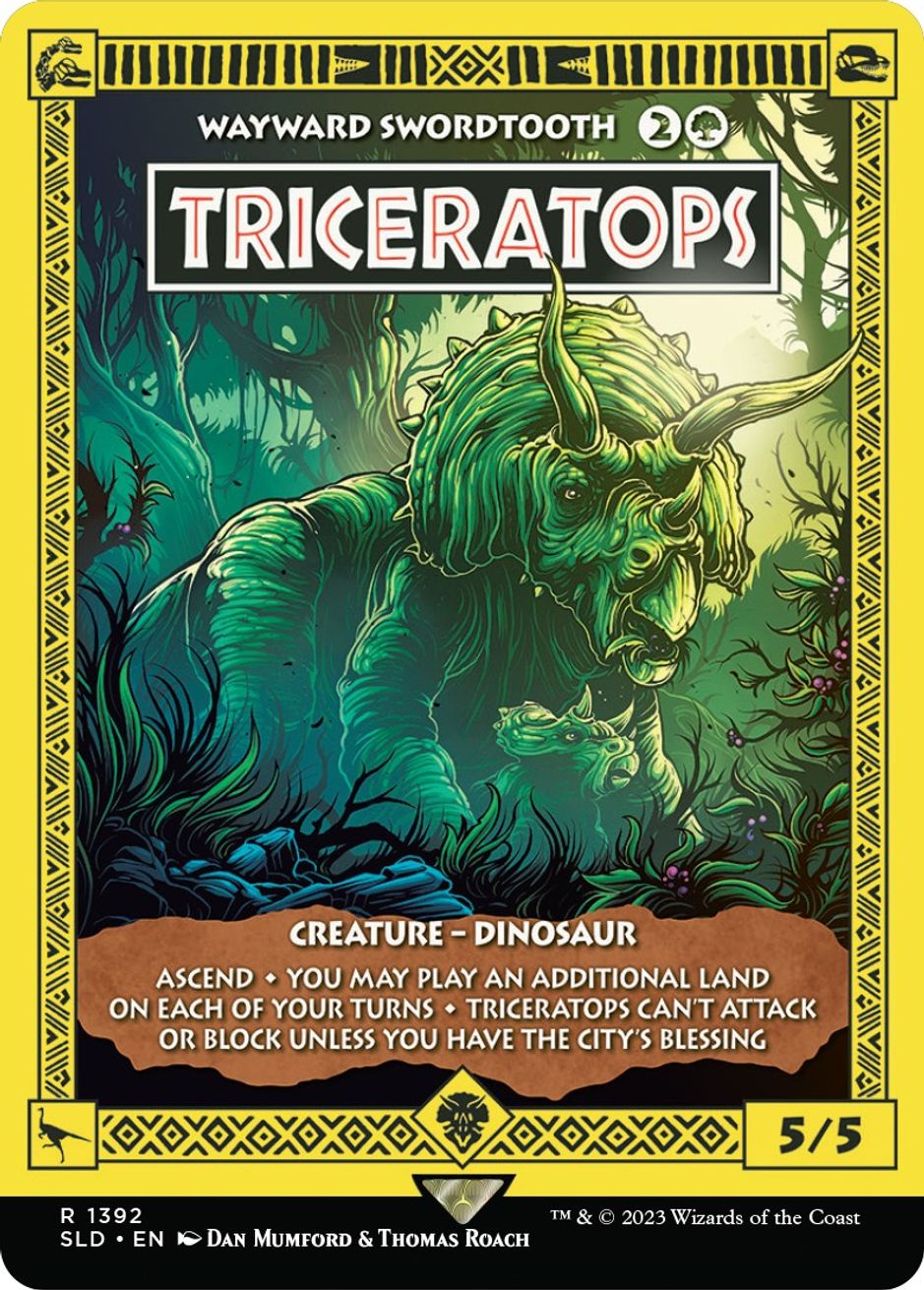 Triceratops - Wayward Swordtooth - Secret Lair Drop Series - Magic: The ...