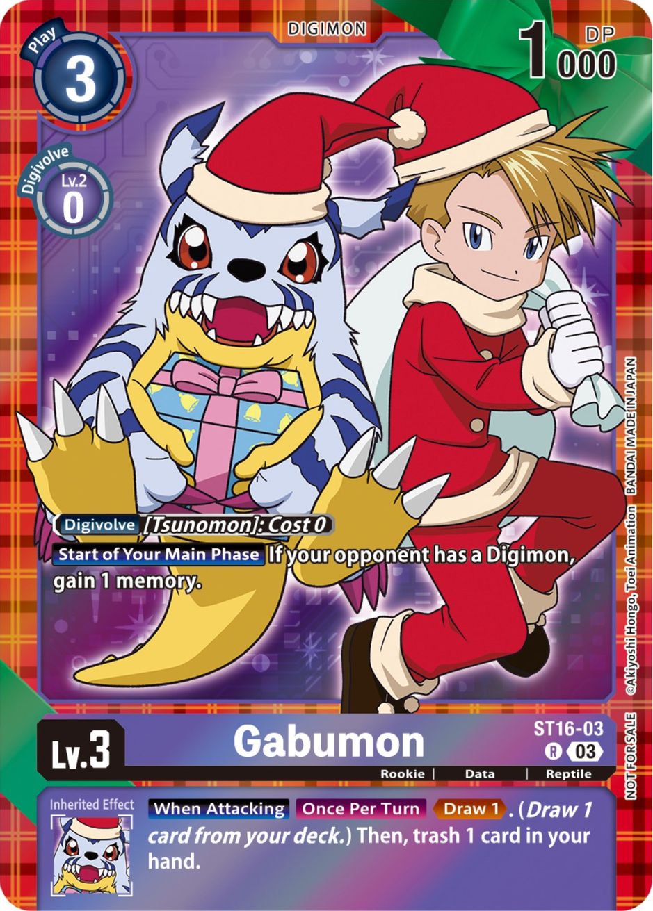 Gabumon (Winter Holiday 2023) - Starter Deck 16: Wolf of Friendship - Digimon Card Game