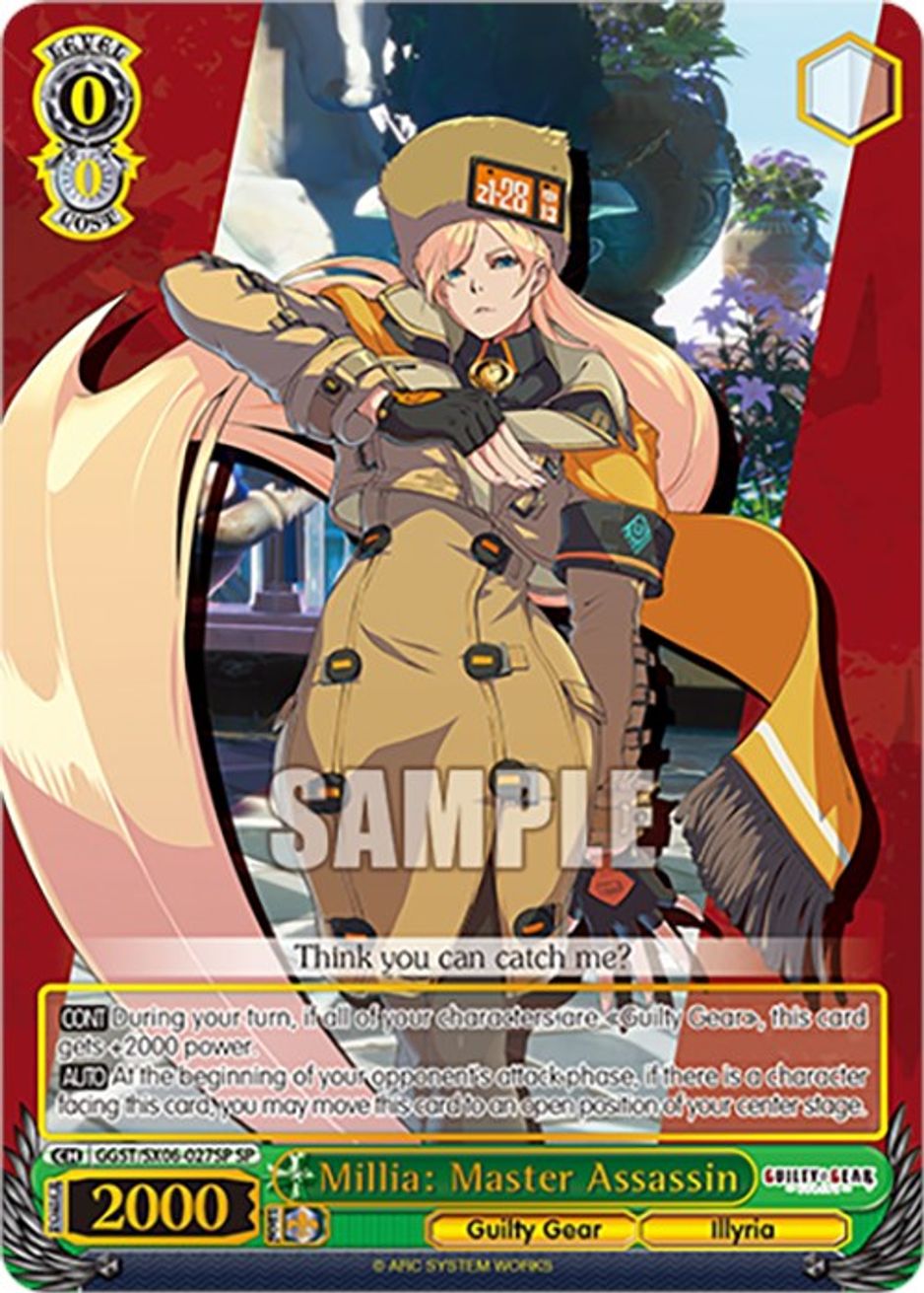 Millia: Master Assassin (SP) - Guilty Gear -Strive- - Weiss Schwarz