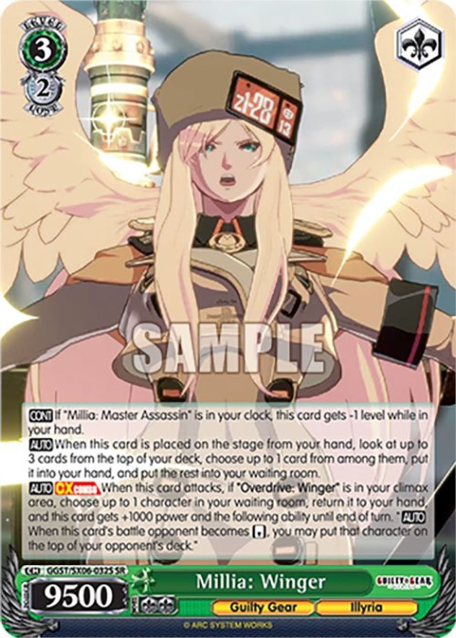 Millia: Winger (SR) - Guilty Gear -Strive- - Weiss Schwarz