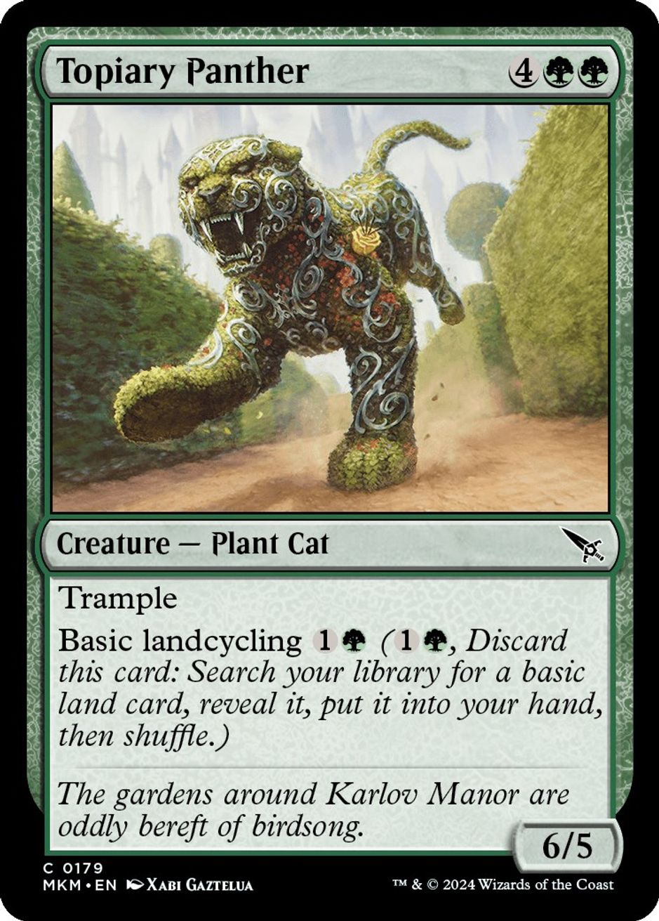 Topiary Panther - Murders at Karlov Manor - Magic: The Gathering