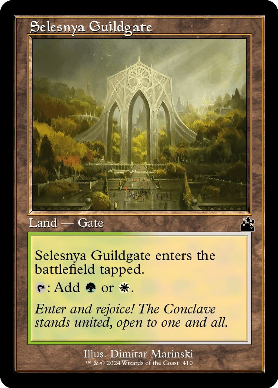 Selesnya Guildgate (Retro Frame) - Ravnica Remastered - Magic: The ...