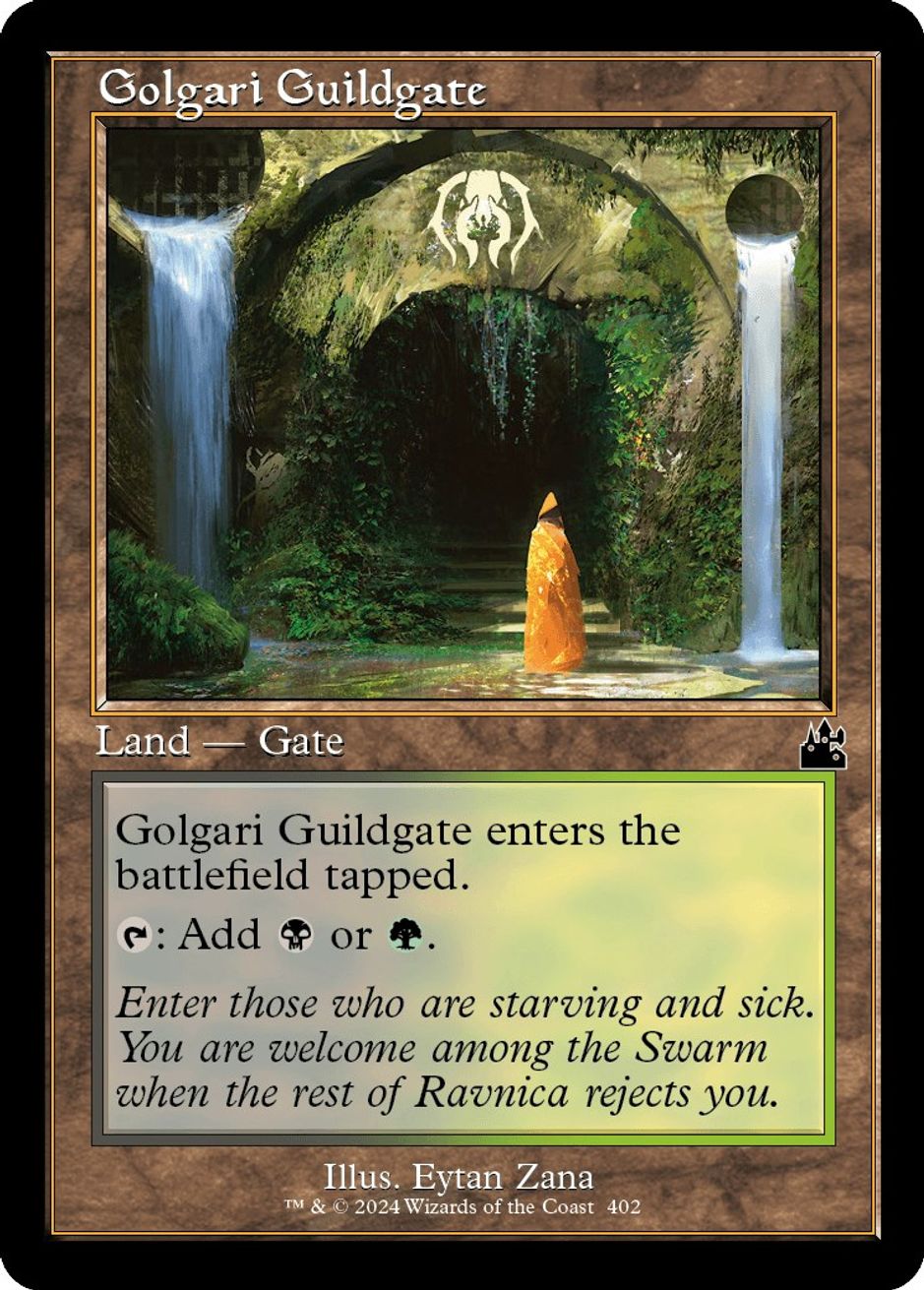 Golgari Guildgate (Retro Frame) - Ravnica Remastered - Magic: The Gathering