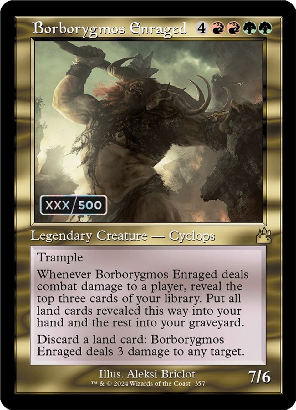 Borborygmos Enraged (Retro Frame) (Serial Numbered) - Ravnica ...
