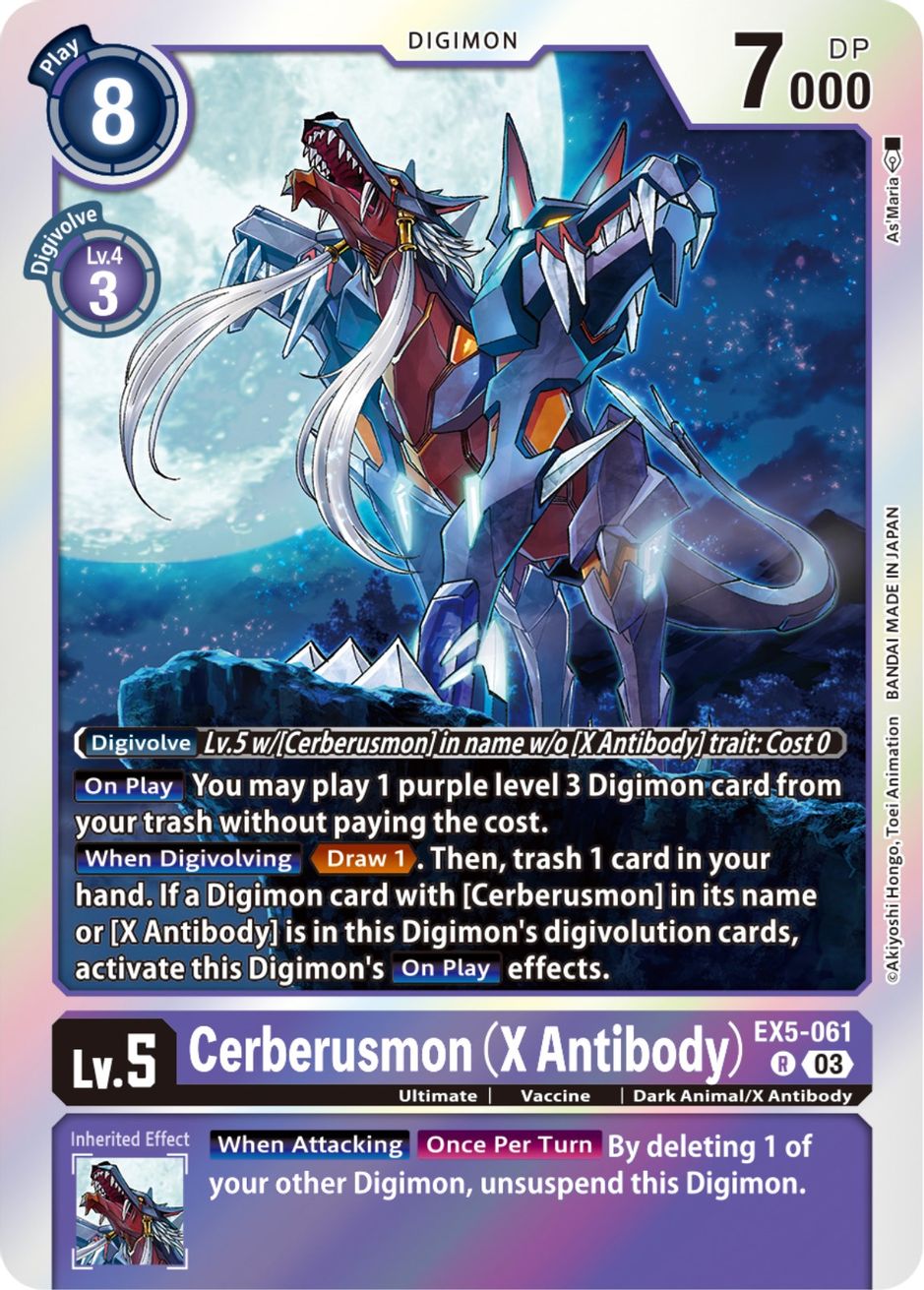 Cerberusmon (X Antibody) - Animal Colosseum - Digimon Card Game