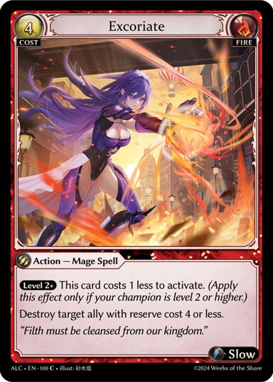 Excoriate - Alchemical Revolution - Grand Archive TCG