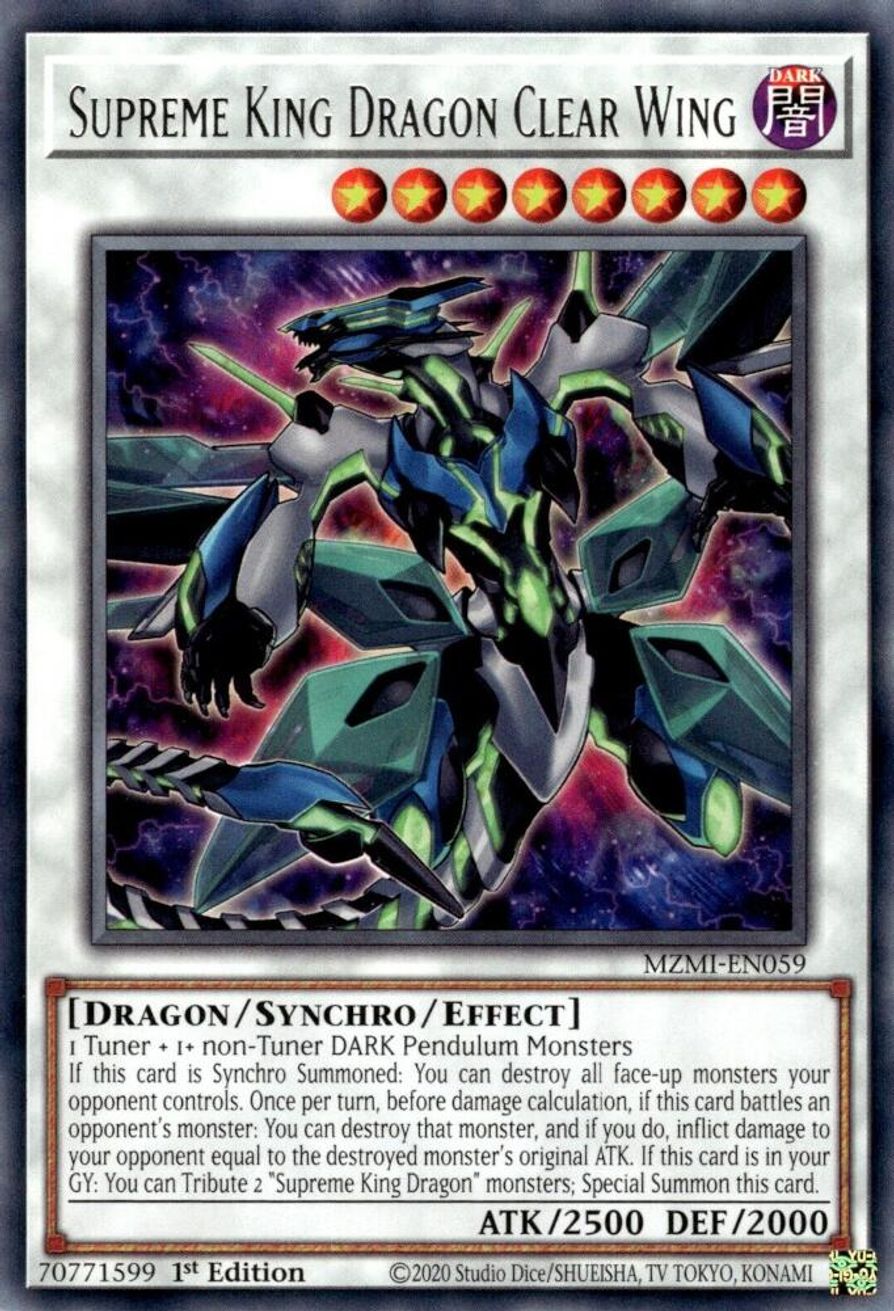 Supreme King Dragon Clear Wing - Maze of Millennia - YuGiOh
