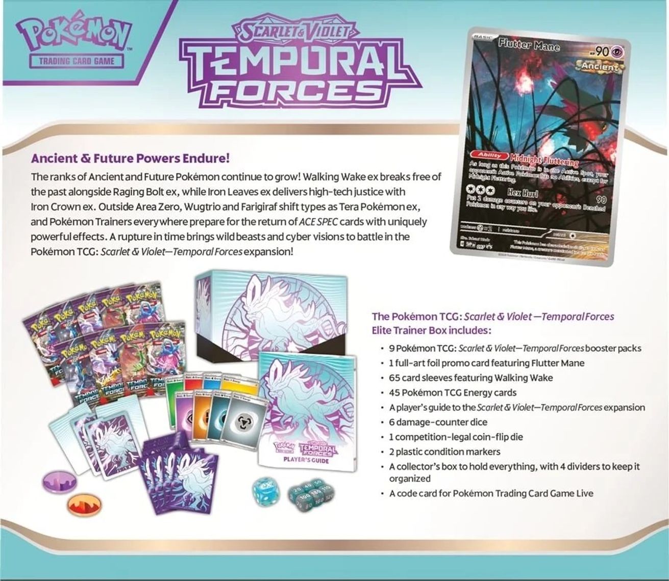 Temporal Forces Elite Trainer Box [Walking Wake] - SV05: Temporal Forces - Pokemon