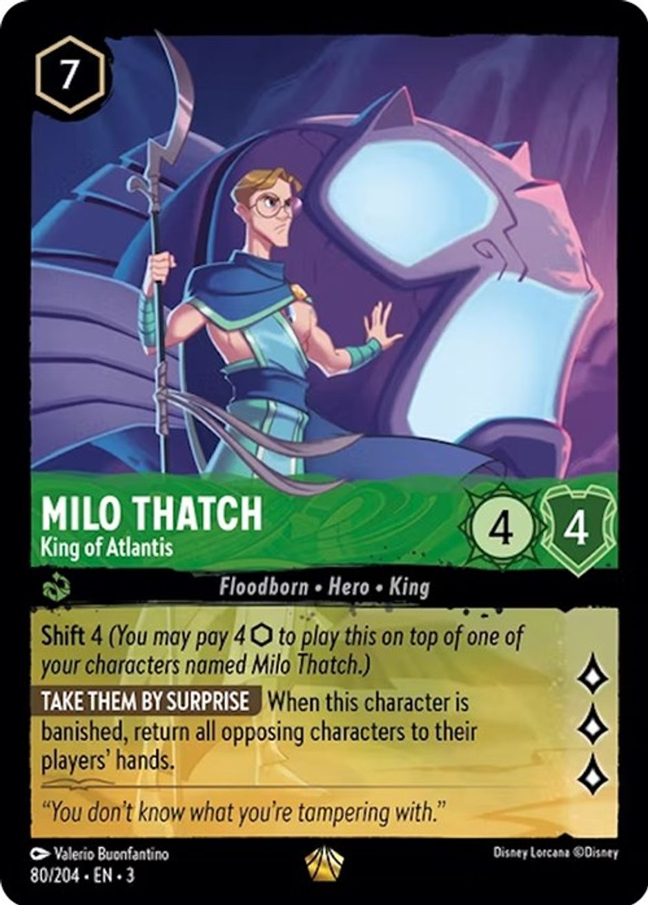 Milo Thatch - King of Atlantis - Into the Inklands - Disney Lorcana