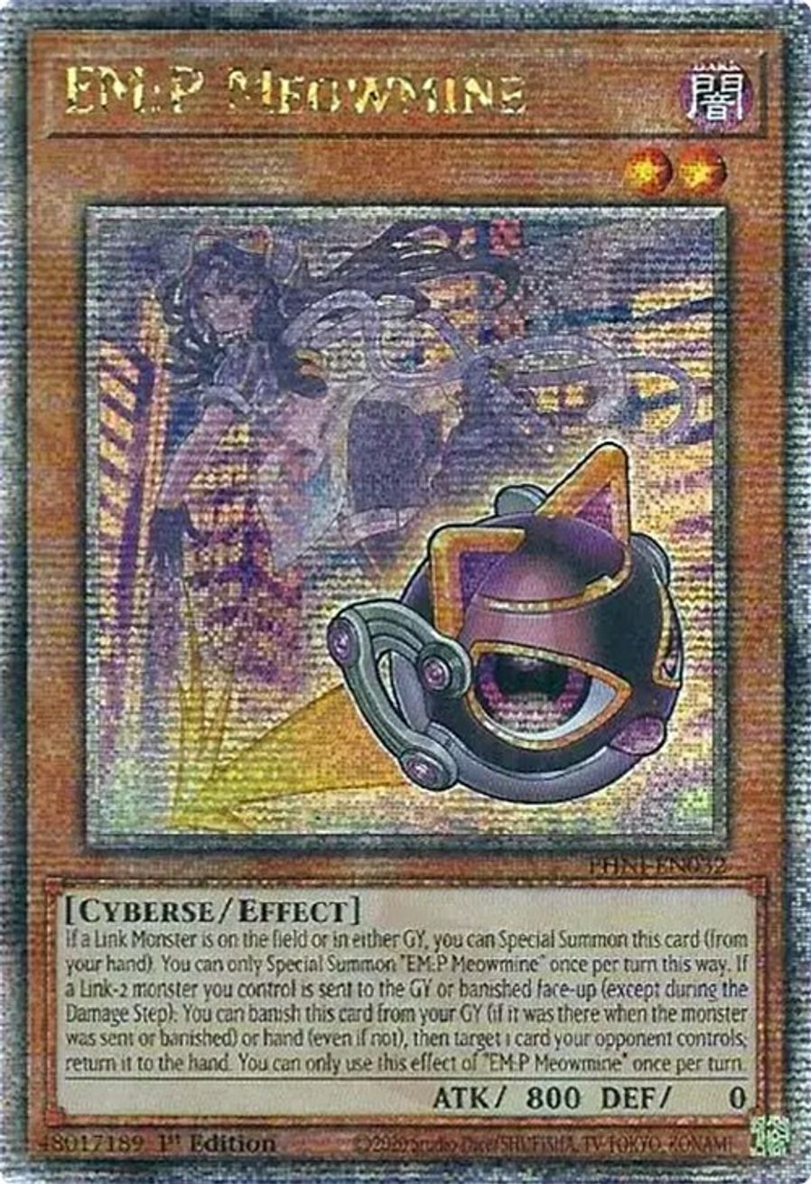EM:P Meowmine (Quarter Century Secret Rare) - Phantom Nightmare - YuGiOh