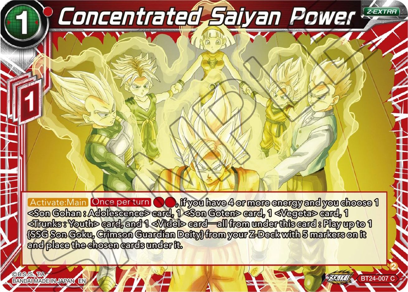 Concentrated Saiyan Power - Beyond Generations - Dragon Ball Super: Masters