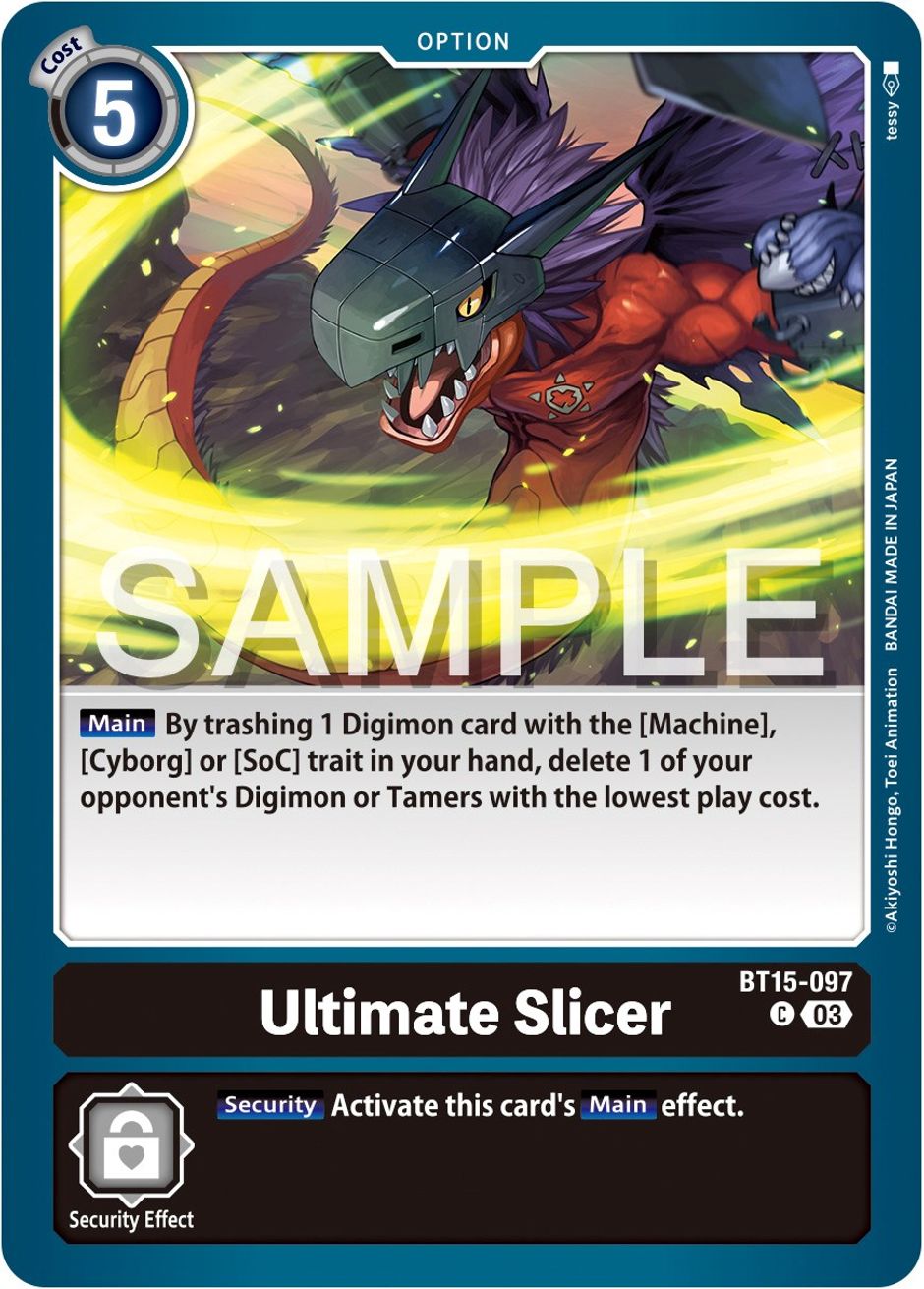 Ultimate Slicer - Exceed Apocalypse - Digimon Card Game
