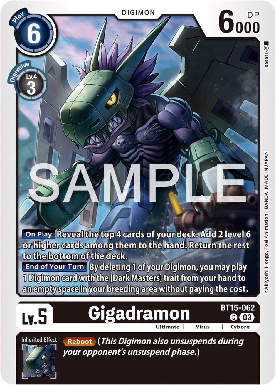 Gigadramon - Exceed Apocalypse - Digimon Card Game
