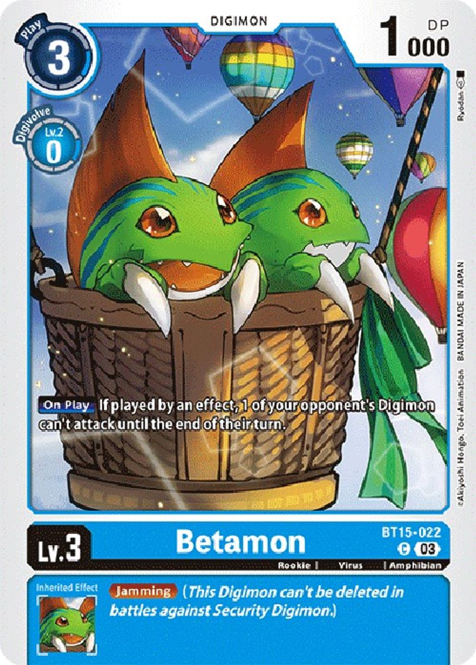 Betamon - Exceed Apocalypse - Digimon Card Game