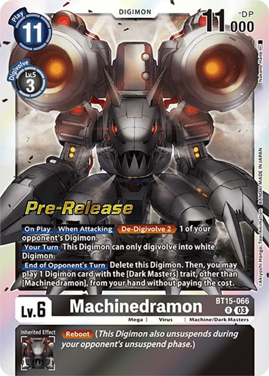 Machinedramon - Exceed Apocalypse Pre-Release Cards - Digimon Card Game