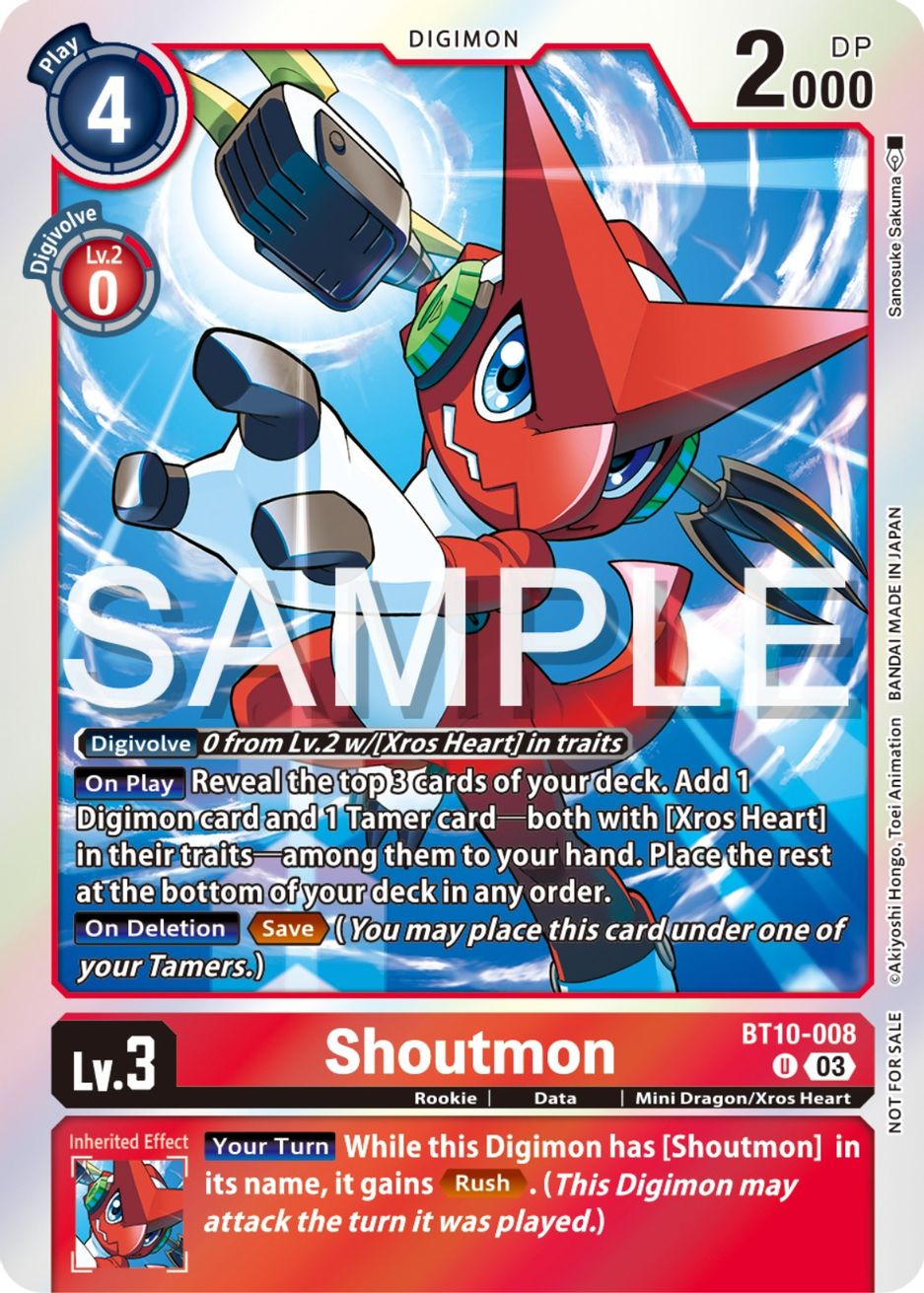 Shoutmon (Winner Pack -Exceed Apocalypse-) - Xros Encounter - Digimon ...