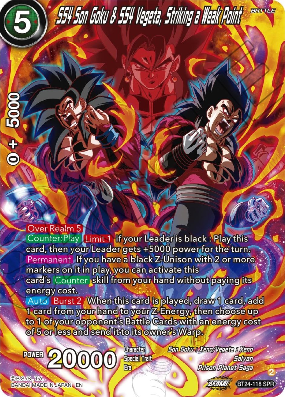 SS4 Son Goku & SS4 Vegeta, Striking a Weak Point (SPR) - Beyond ...