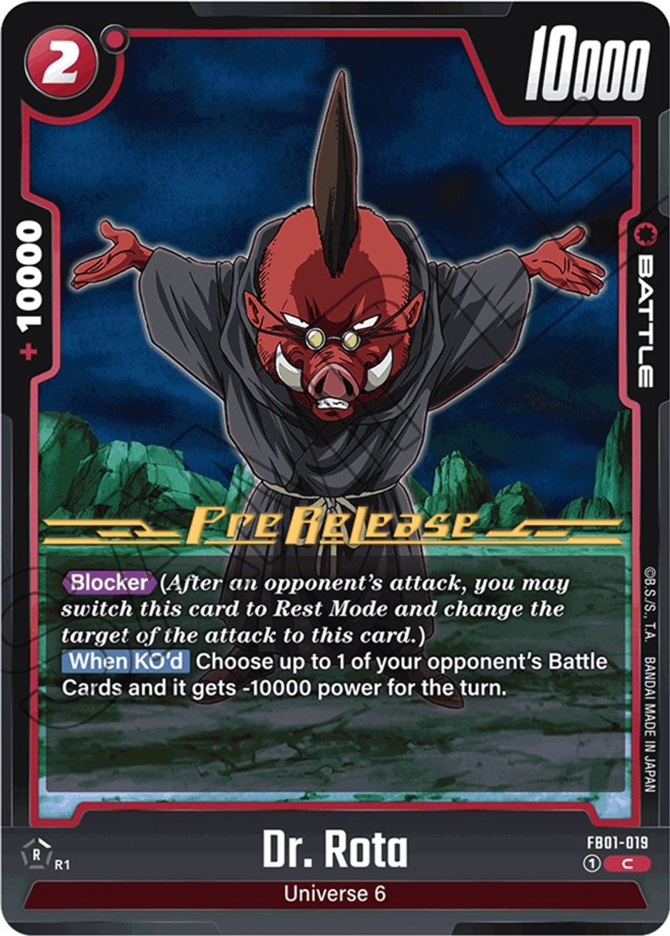 Dr. Rota - Awakened Pulse Pre-Release Cards - Dragon Ball Super: Fusion ...
