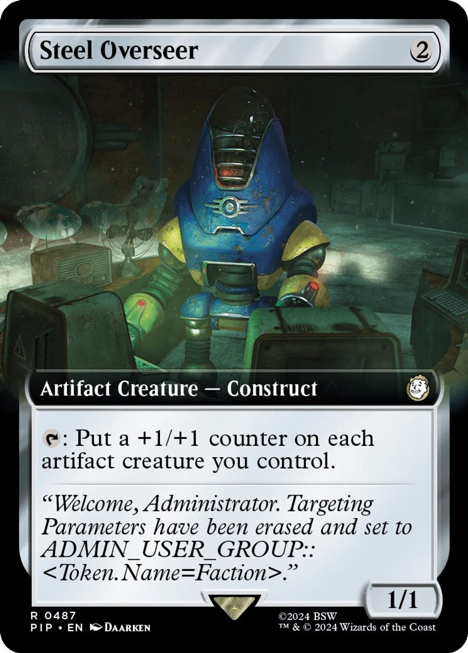 Steel Overseer (Extended Art) - Universes Beyond: Fallout - Magic: The ...