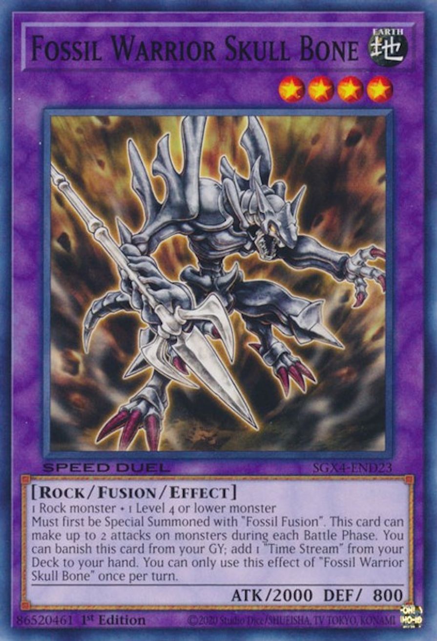 Fossil Warrior Skull Bone - Speed Duel GX: Midterm Destruction - YuGiOh