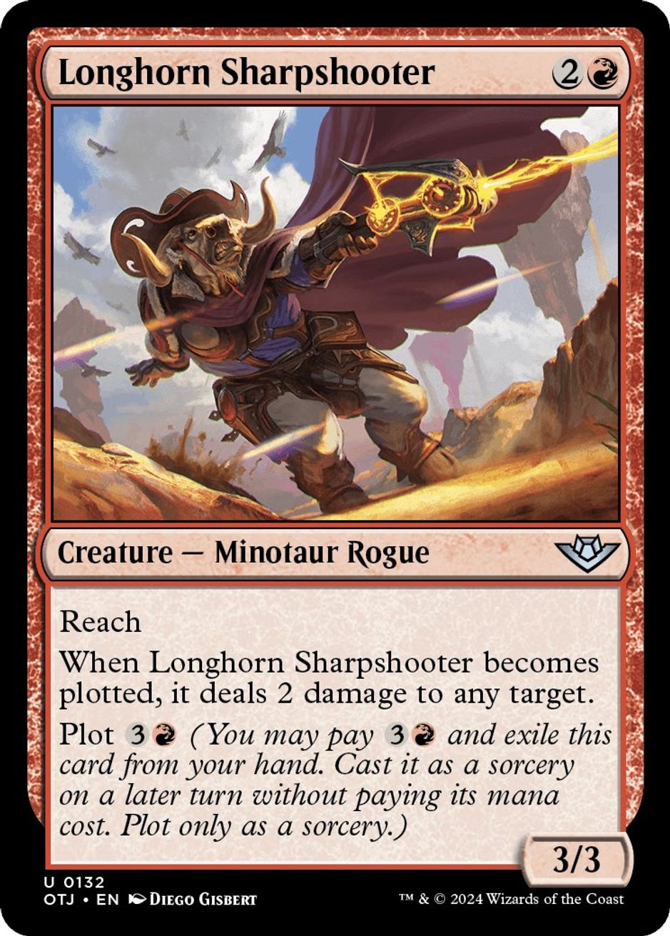 Longhorn Sharpshooter - Outlaws of Thunder Junction - Magic: The Gathering