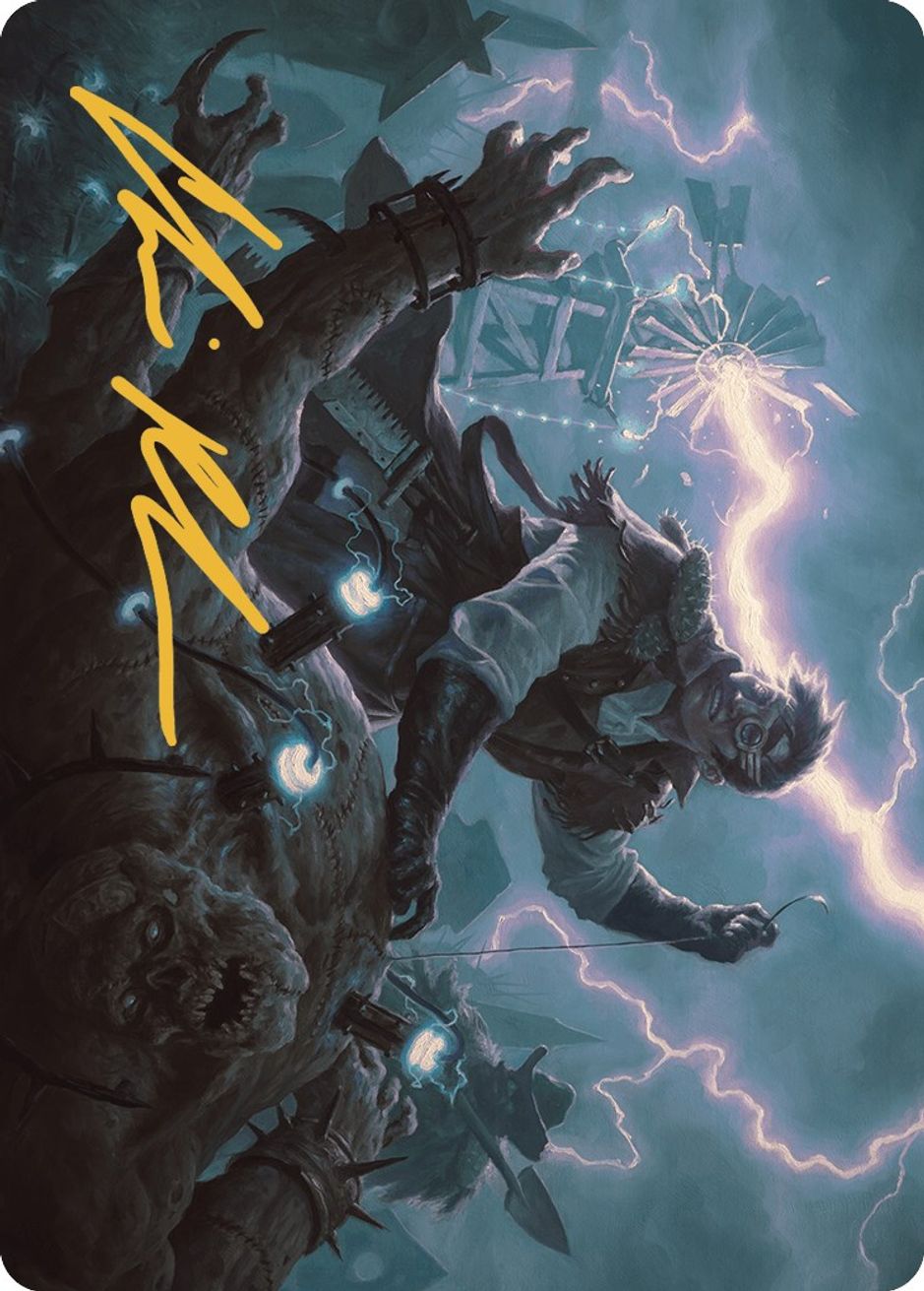 Geralf, the Fleshwright Art Card (Gold-Stamped Signature) - Art Series: Outlaws of Thunder ...