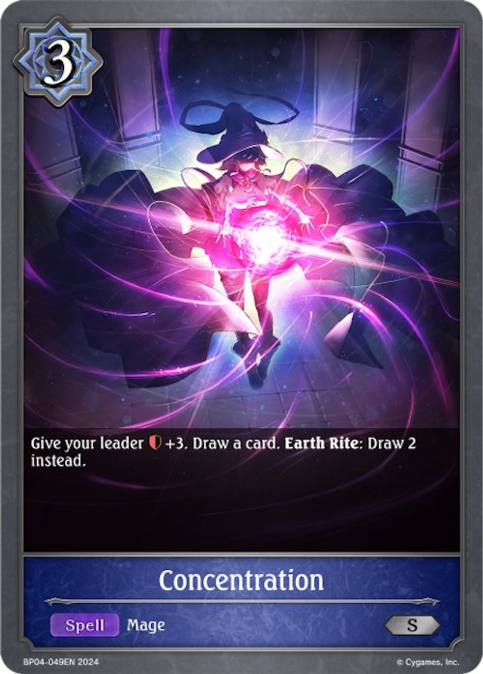 Concentration - BP04: Cosmic Mythos - Shadowverse: Evolve
